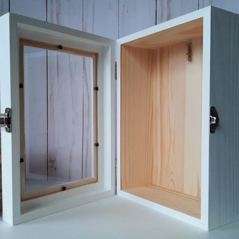 SHADOW BOX 5.5 x 8 x 3 PAINTED-pinkseagulldesign - Pink Seagull Design