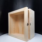 Deep Wooden Personalized Shadow Box Frame Glass Door-pinkseagulldesign ...