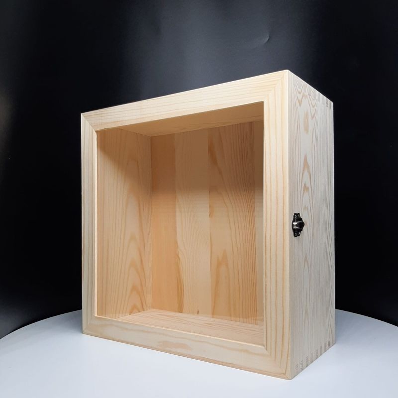 Deep Wooden Personalized Shadow Box Frame Glass Door-pinkseagulldesign ...