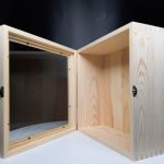 Deep Wooden Personalized Shadow Box Frame Glass Door-pinkseagulldesign ...