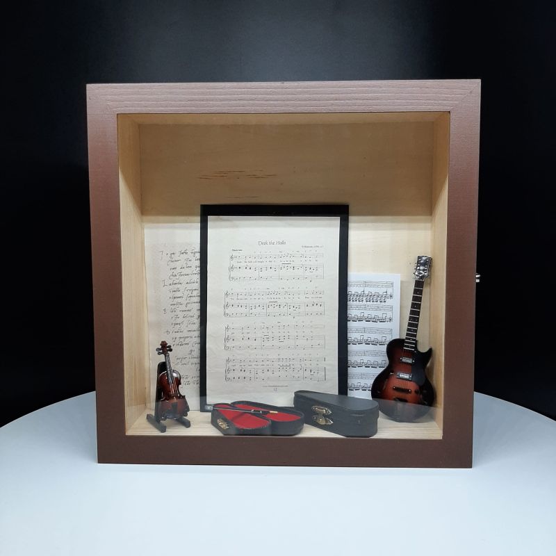 SHADOW BOX 12 x 12 x 5 PAINTED-pinkseagulldesign - Pink Seagull Design